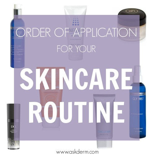 Order of Application for Your Skincare Routine – askderm
